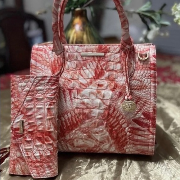 Brahmin | Bags | Brahmin Caroline Pink Flamingo | Poshmark